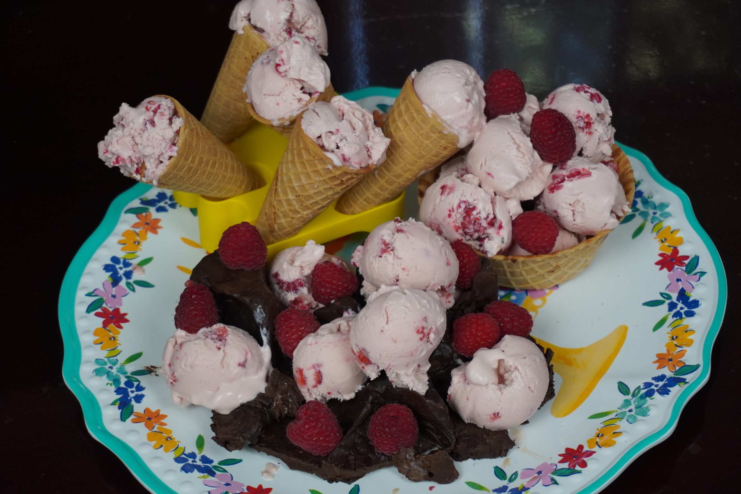 Fruit Ice Cream - Strawberry and Raspberry - S & A Recipes