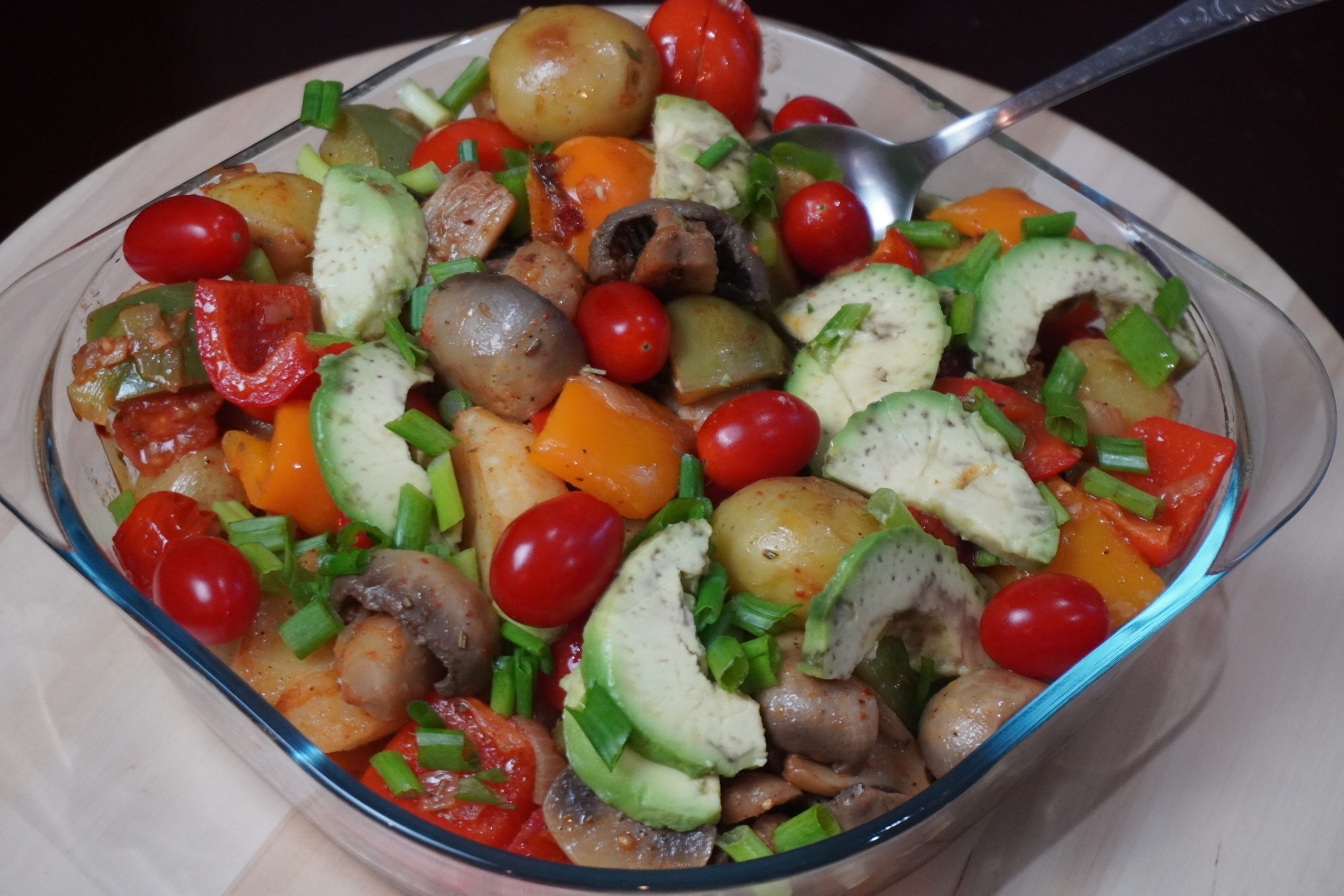 Salad with fresh vegetables. - S & A Recipes